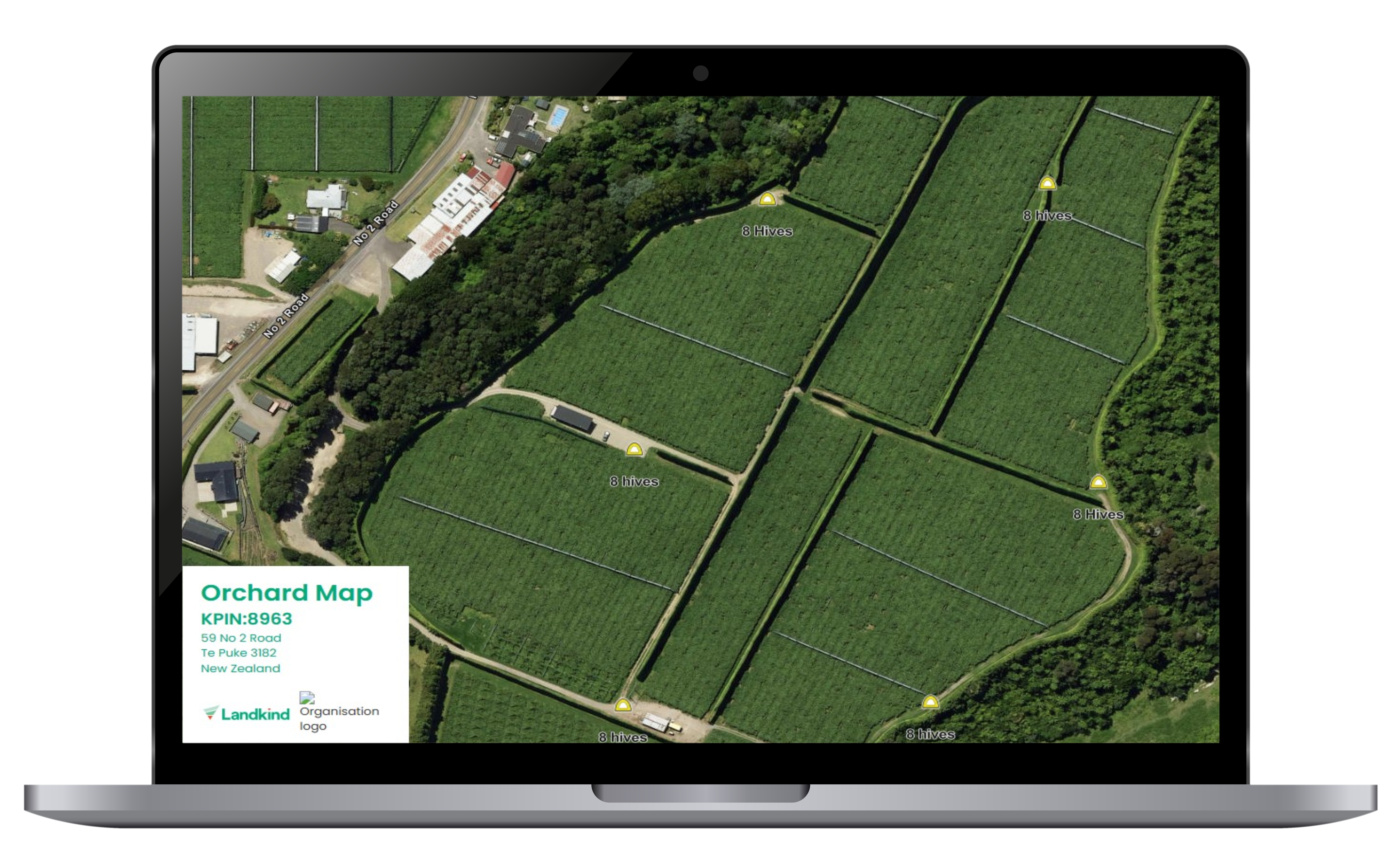 Landkind Dynamic Orchard Map